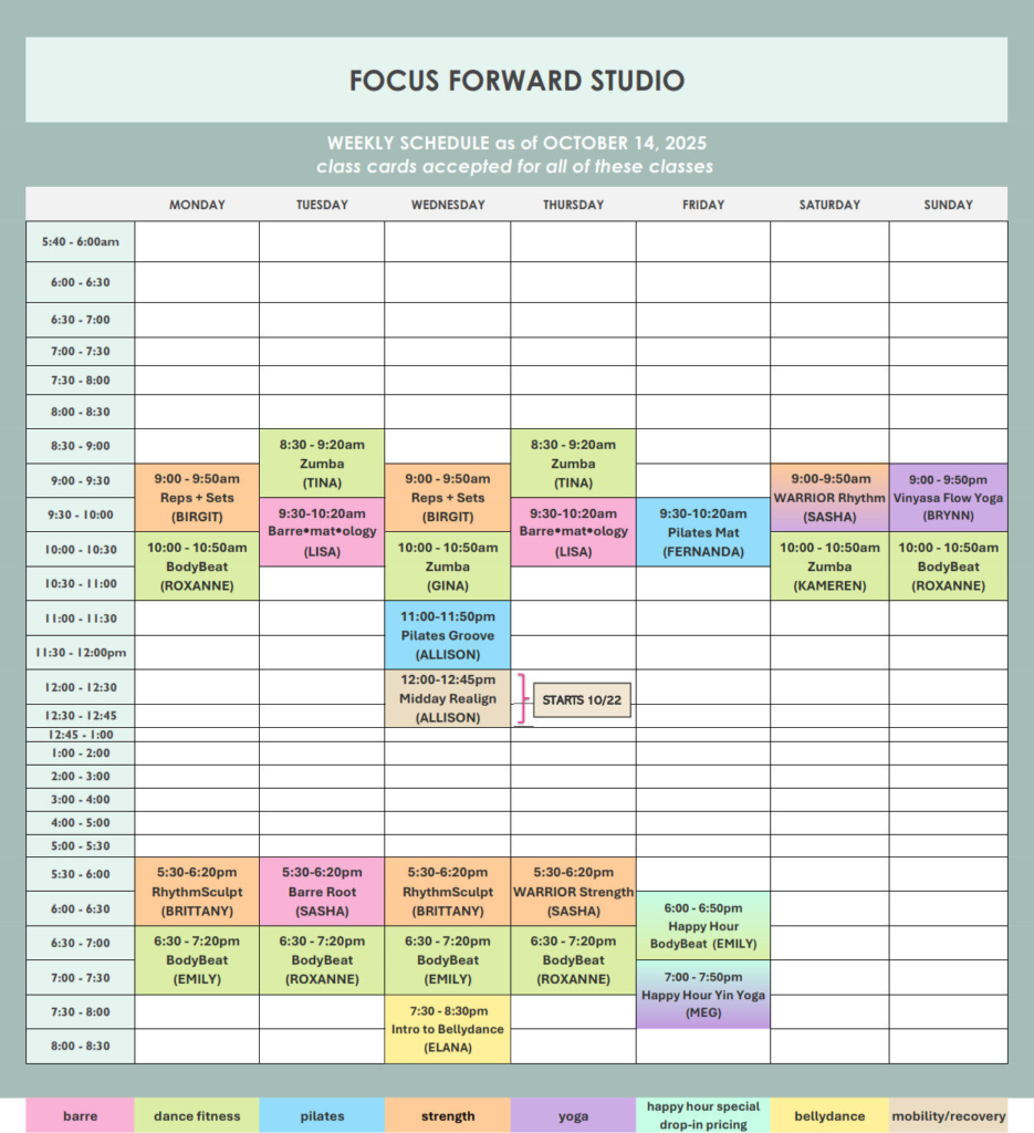 Class Schedule